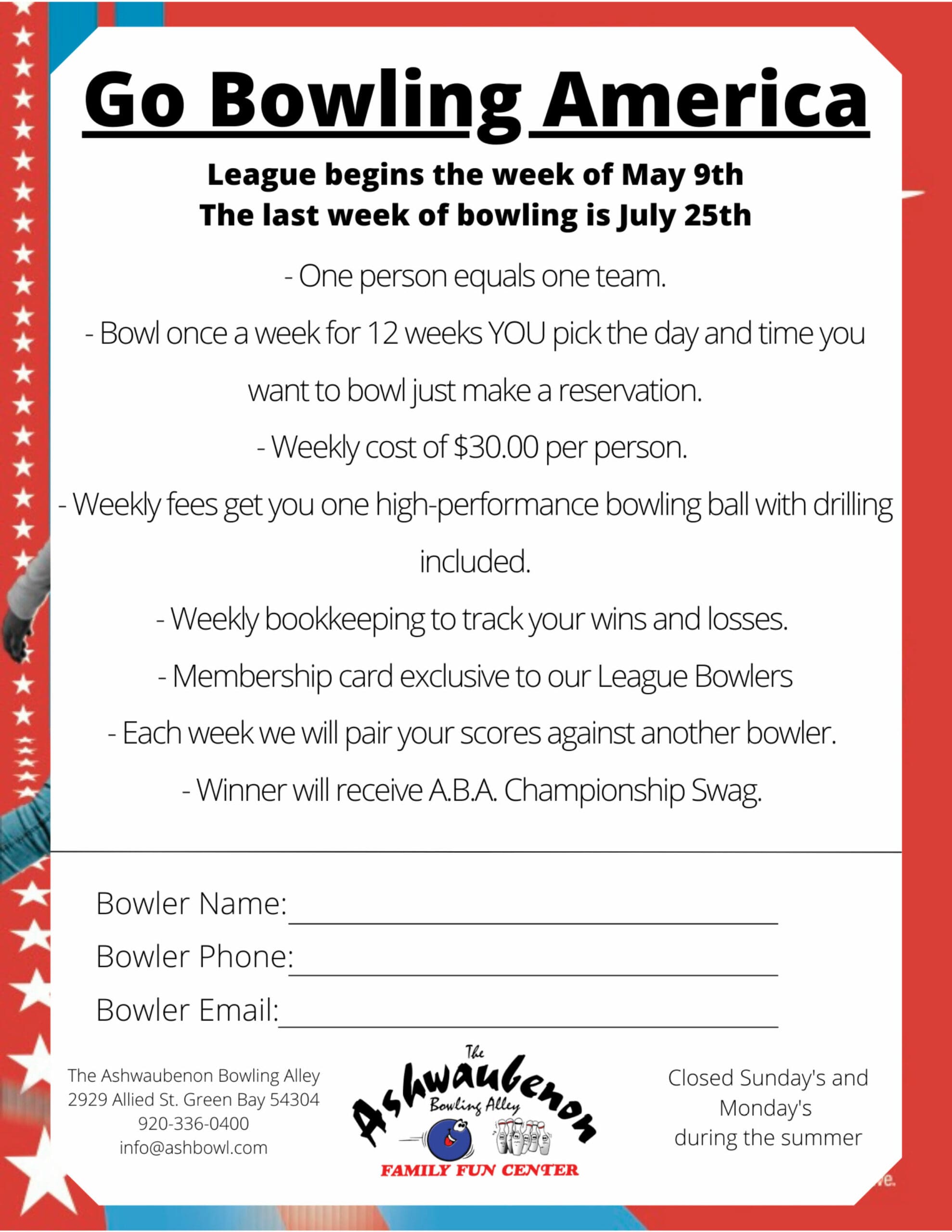 Bowling Leagues | Fun | Things To Do | Ashwaubenon Bowling Alley ...